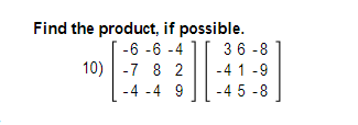 Solved ⎣⎡−6−7−4−68−4−429⎦⎤⎣⎡3−4−4615−8−9−8⎦⎤ | Chegg.com