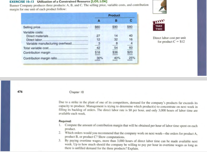 Solved Exercise 10 13 Utilization Of A Constrained Resource 