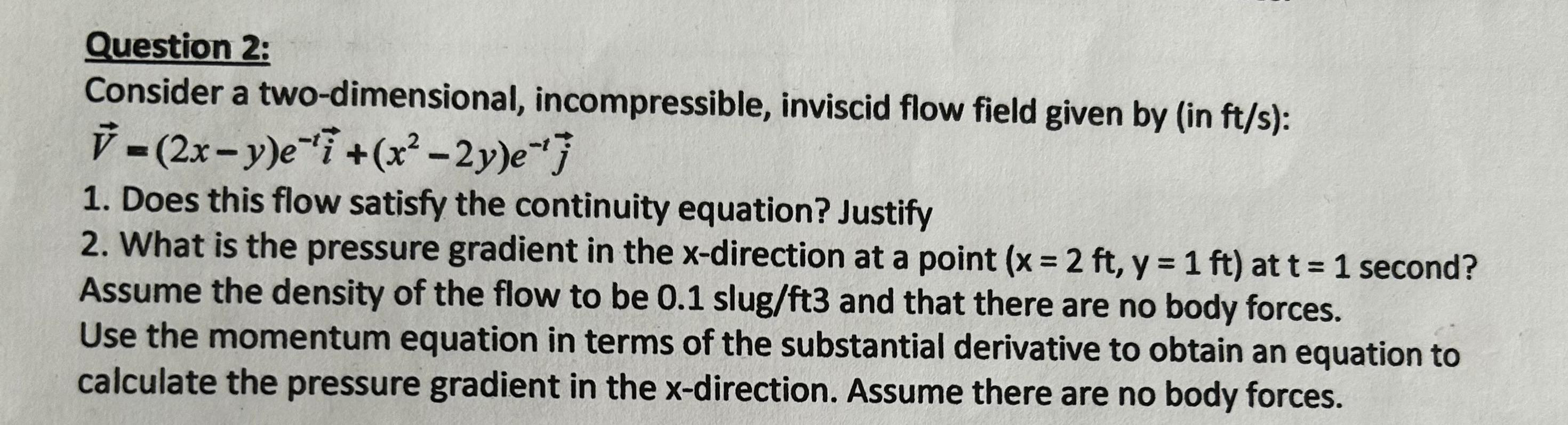 Solved Question 2: Consider a two-dimensional, | Chegg.com
