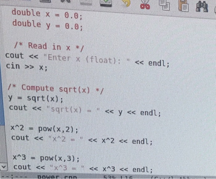 Solved 5. Fix all the syntax errors in power cpp so that it | Chegg.com Solved 5. Fix all the syntax errors in power cpp so that it | Chegg.com