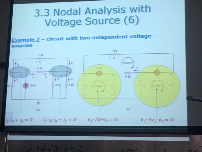 Solved 3.2 Nodal Analysis (3) Example 2 - circuit | Chegg.com