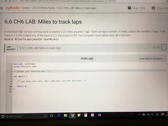Solved I need help with this c++ problem, for this section | Chegg.com
