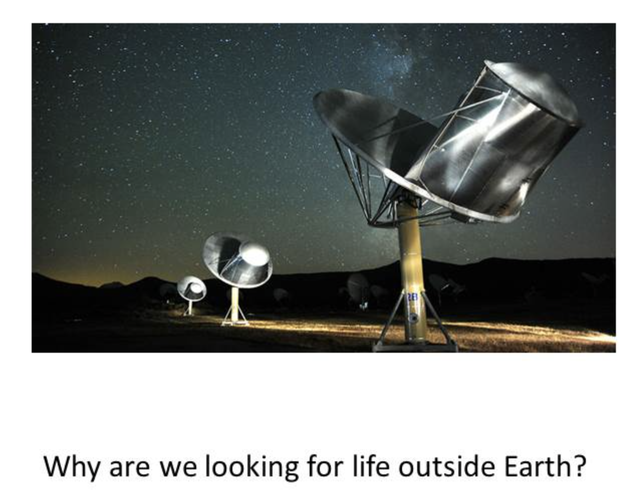 Solved Why are we looking for life outside Earth? | Chegg.com