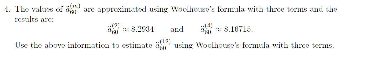 4. The values of äem) are approximated using | Chegg.com