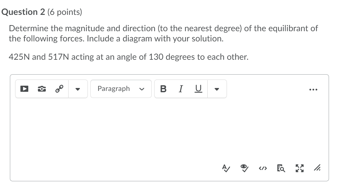 Solved Question 2 (6 points) Determine the magnitude and | Chegg.com