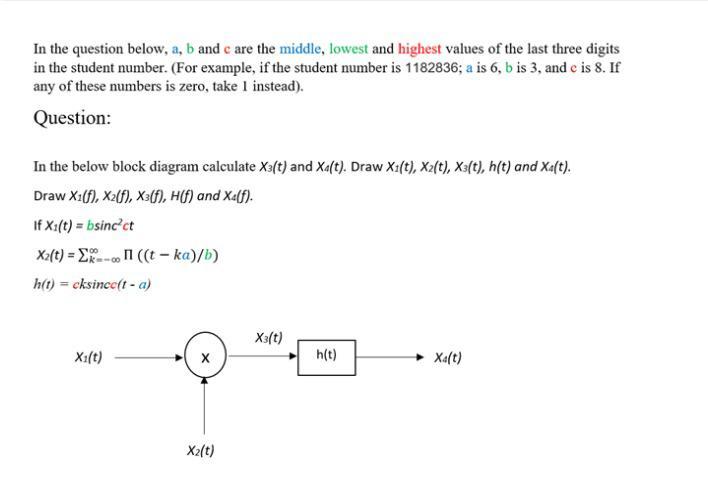 Solved In the question below, a, b and c are the middle, | Chegg.com