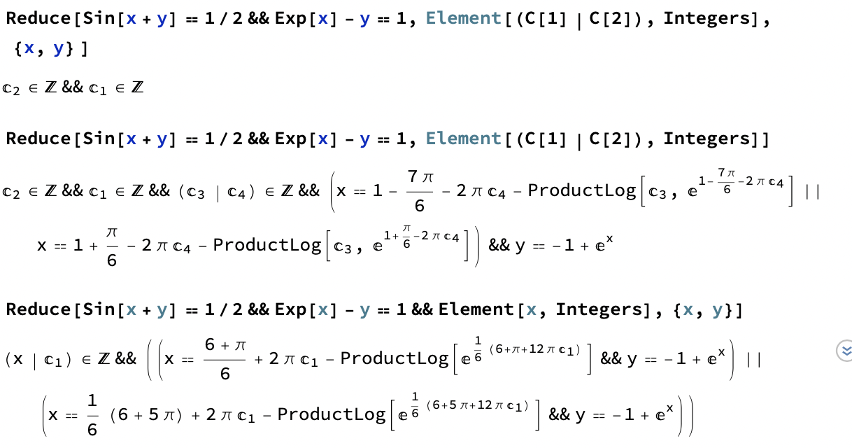 Solved please provide mathematica code for Use Reduce to | Chegg.com