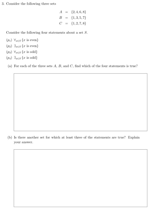 Solved 3. Consider the following three sets A2,4,6,8) | Chegg.com