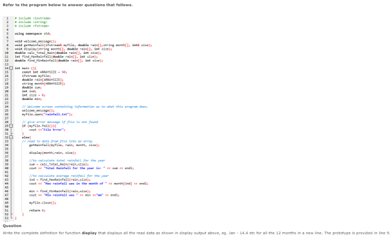 Solved You Are Given An Incomplete Program That Will Read In 6379