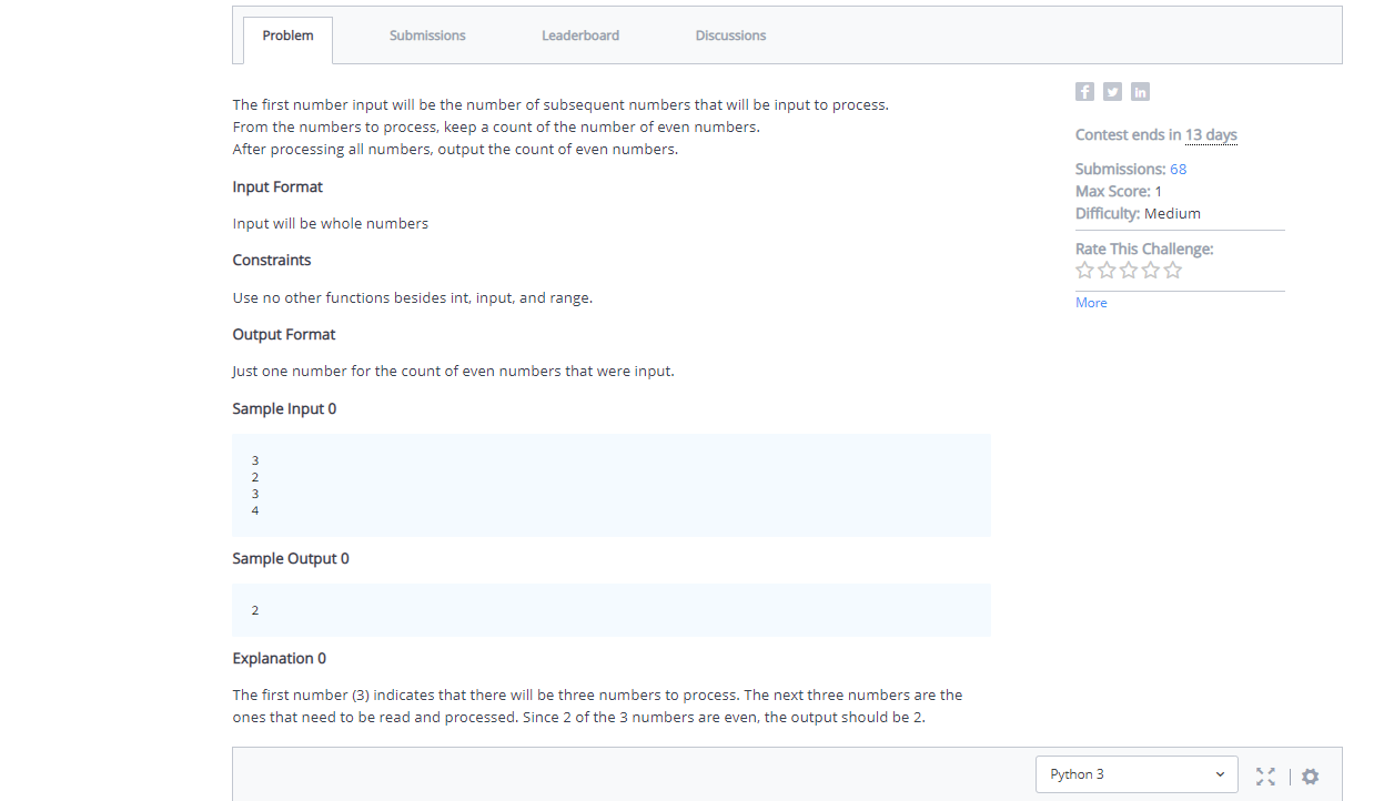 Solved Problem Submissions Leaderboard Discussions fyin The | Chegg.com