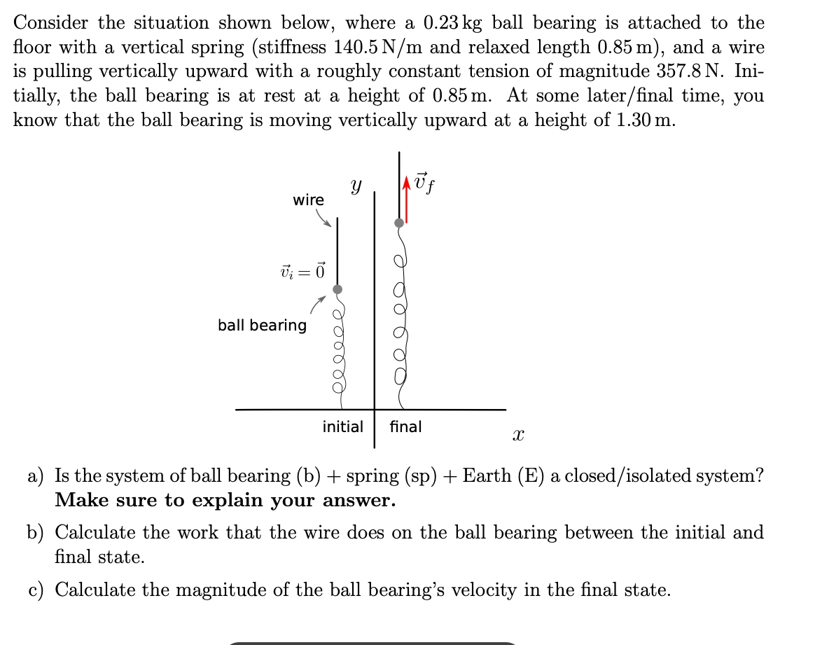 Solved Consider the situation shown below, where a 0.23 kg | Chegg.com