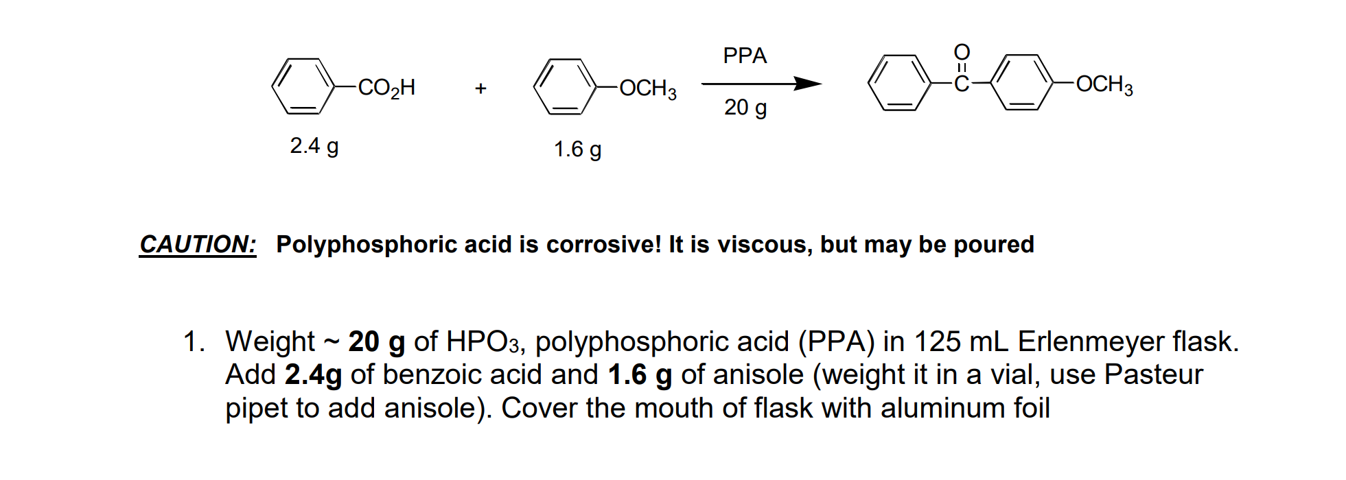 Solved CAUTION: Polyphosphoric acid is corrosive! It is | Chegg.com
