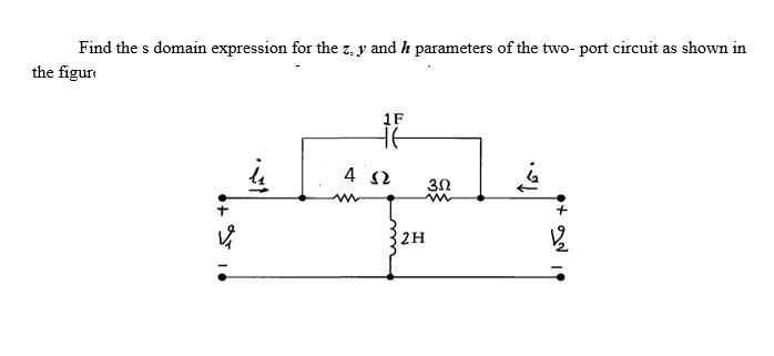 Solved Find the s domain expression for the zy and h | Chegg.com
