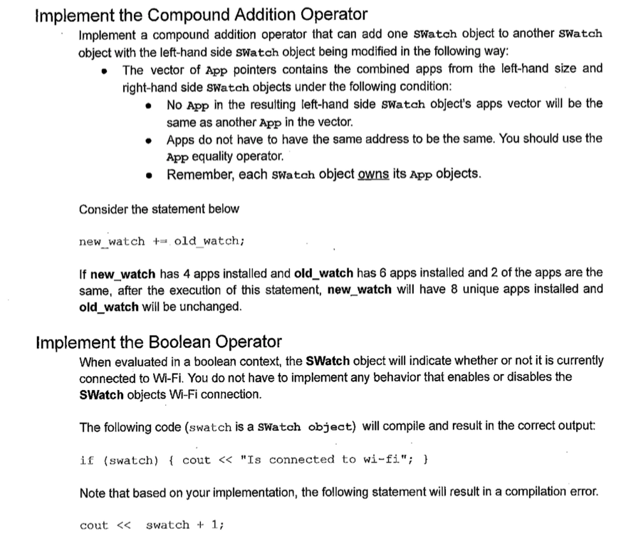 Solved Watch class Note: you are not responsible for | Chegg.com