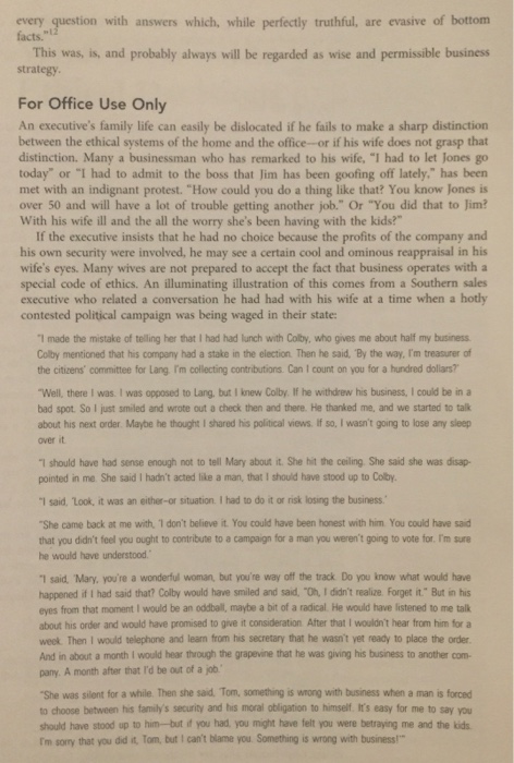 Solved Reading 2.3 Is Business Bluffing Ethical? Albert Z. | Chegg.com