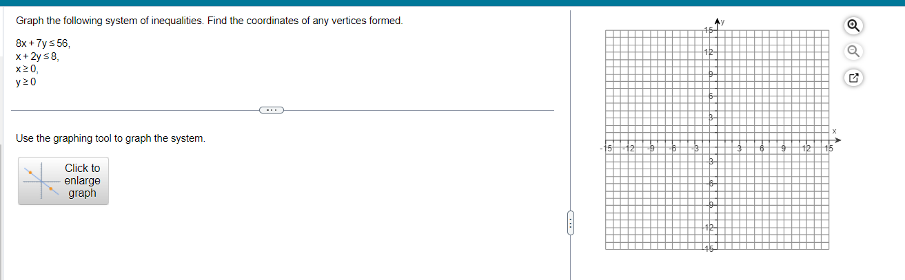 Solved a) Use the graphing tool to graph the system.b) The | Chegg.com