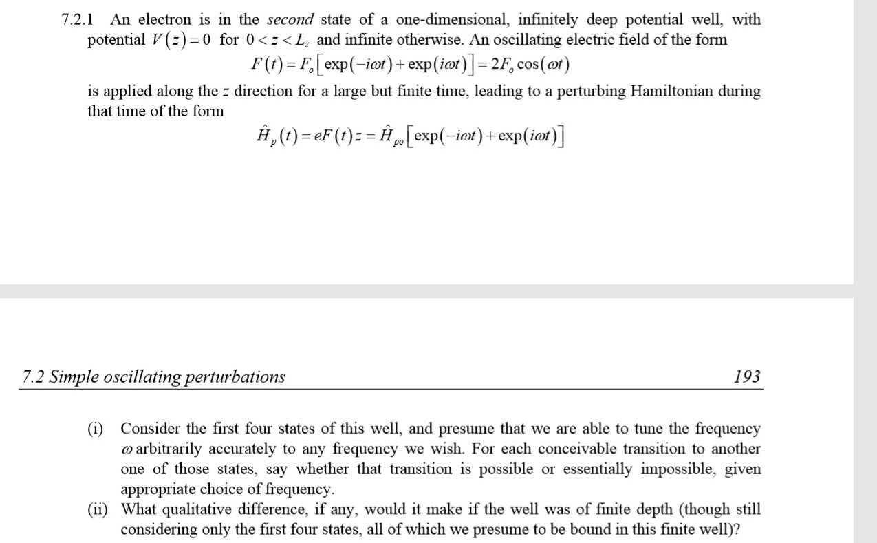 Solved 7 2 1 An Electron Is In The Second State Of A