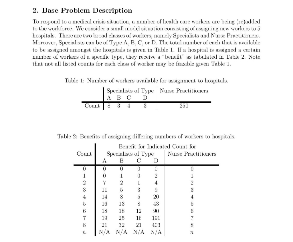 2. Base Problem Description To respond to a medical | Chegg.com