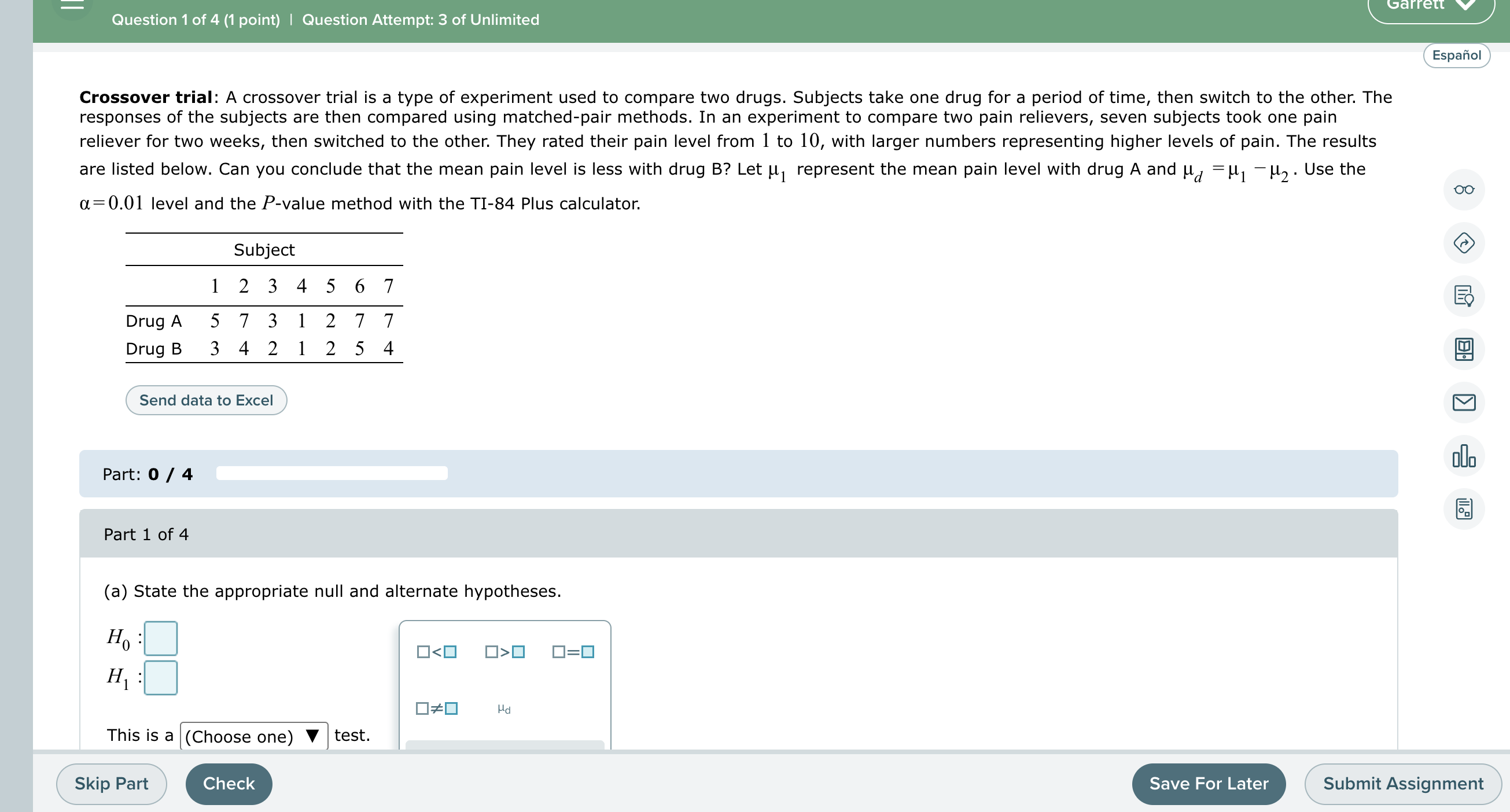 Solved α=0.01 ﻿level and the P-value method with the TI- 84 | Chegg.com