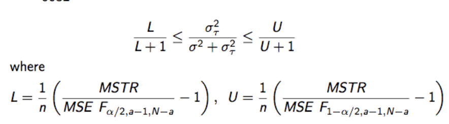 Solved where 1 / MSTR = (MSE MASTER... - 2), u= (MSE | Chegg.com