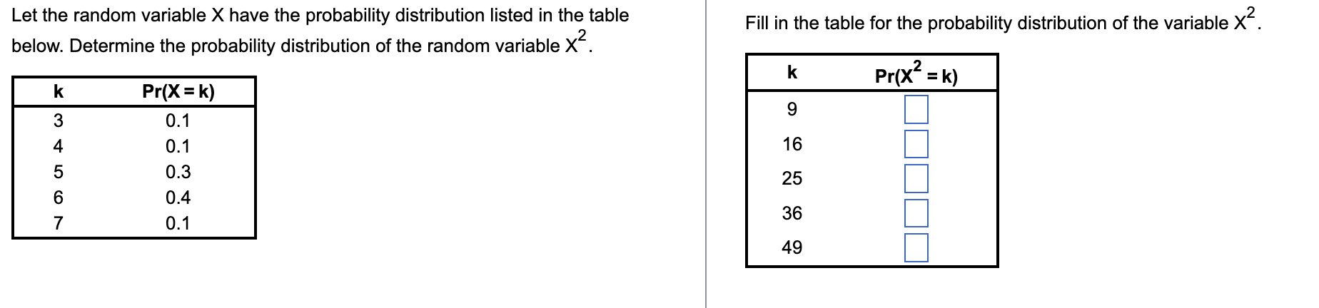 Solved Let the random variable X have the probability | Chegg.com