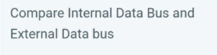 Solved Compare Internal Data Bus and External Data bus | Chegg.com