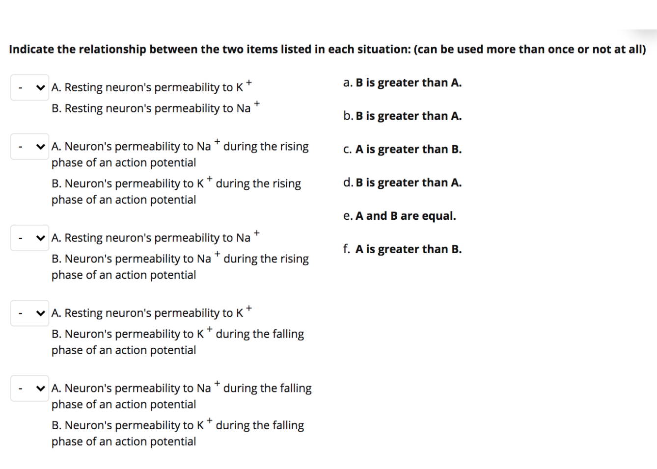 Solved Indicate the relationship between the two items | Chegg.com