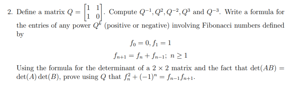 Solved Compute Q,Q2,Q-2,Q3 and Q-3. Write a formula for 2. | Chegg.com