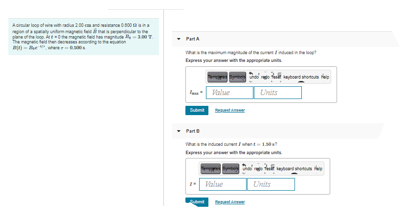 Solved A circular loop of wire with radius 2.00 cm and | Chegg.com