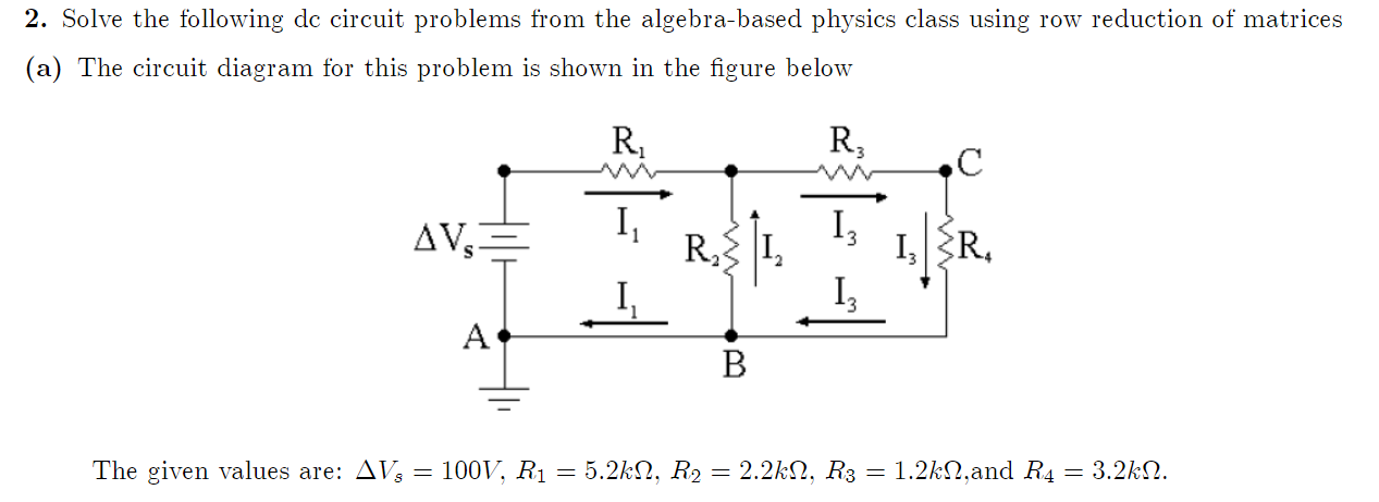 Solved 2. Solve the following dc circuit problems from the | Chegg.com