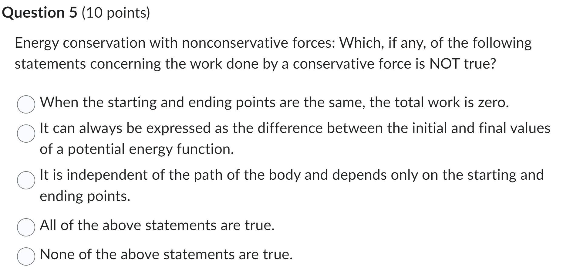 Solved Question 5 (10 ﻿points)Energy conservation with | Chegg.com