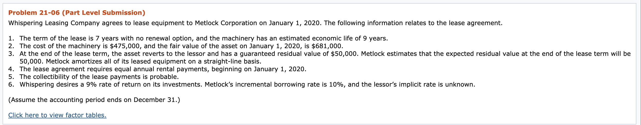 Solved Problem 21-06 (Part Level Submission) Whispering | Chegg.com