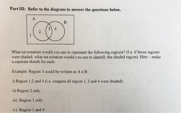 Solved Part III: Refer to the diagram to answer the | Chegg.com