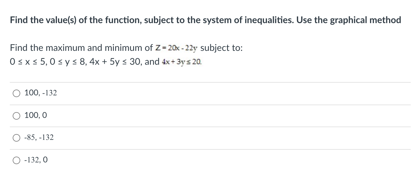 Solved Find the value(s) of the function, subject to the | Chegg.com