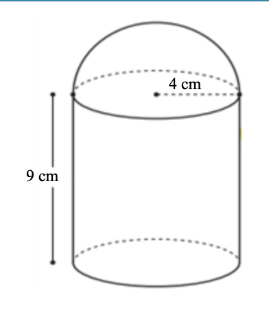 Solved What is the surface area of the solid? | Chegg.com