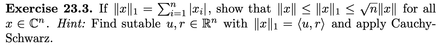 Solved Exercise 23.4. Let A be an nxn complex matrix whose | Chegg.com