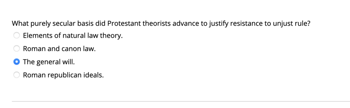 What purely secular basis did Protestant theorists | Chegg.com