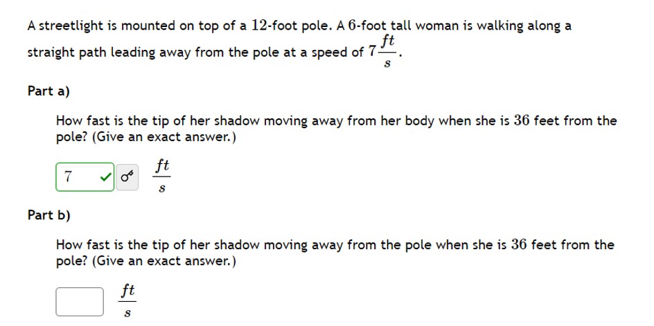 Solved Answer part B please.A streetlight is mounted on top | Chegg.com