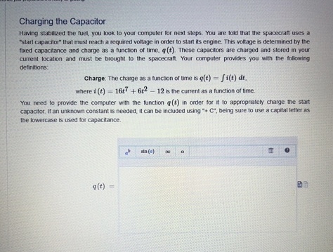 Solved Charging the Capacitor Having stabilized the fuel you | Chegg.com