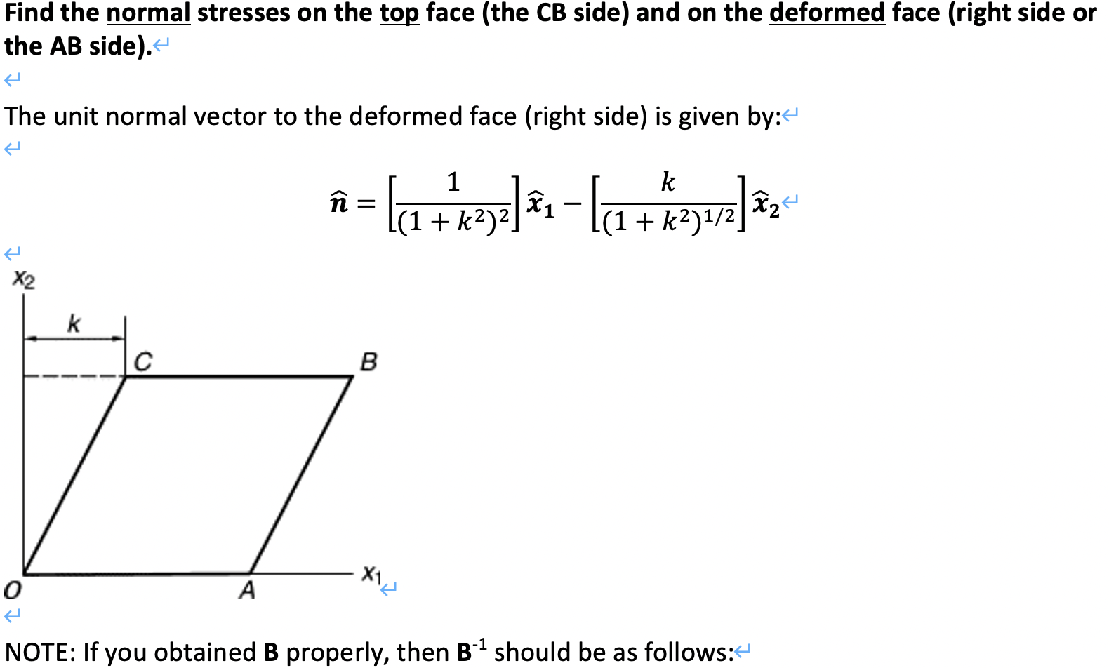 Problem 1. Deformation and General Elastic Solid The | Chegg.com
