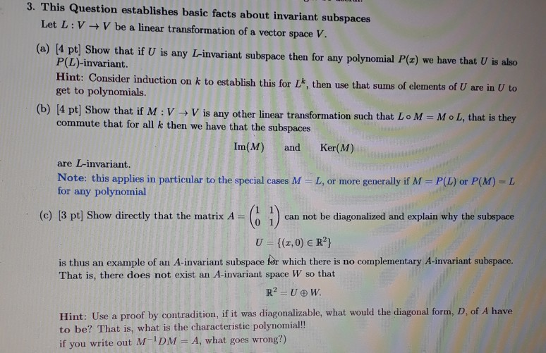 Solved 3. This Question establishes basic facts about | Chegg.com