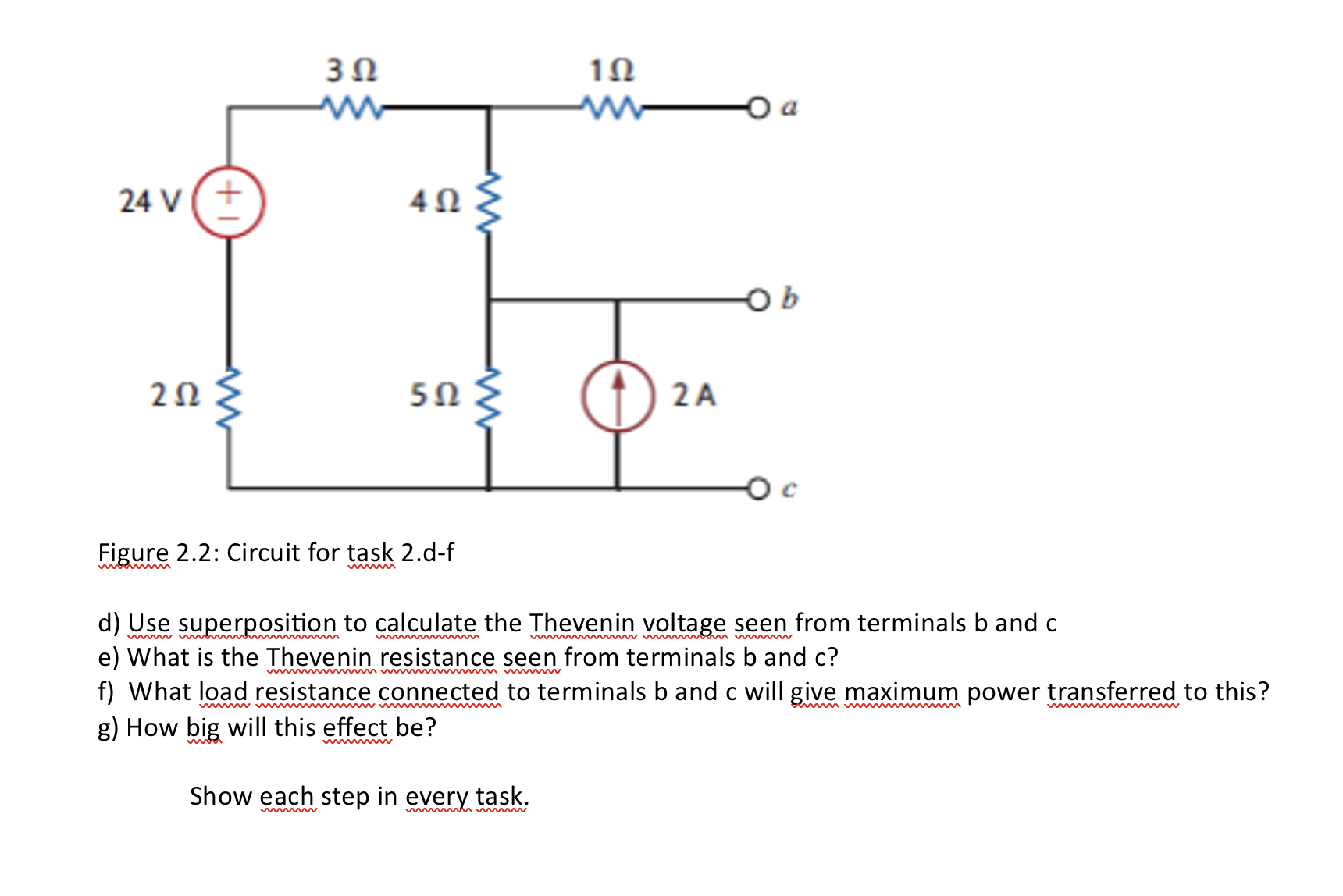 Solved Figure 2.1. Circuit used in task 2.a-c a) Use node | Chegg.com