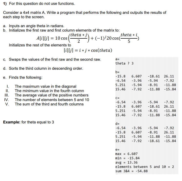 Solved C++ Programming For this question do not use | Chegg.com