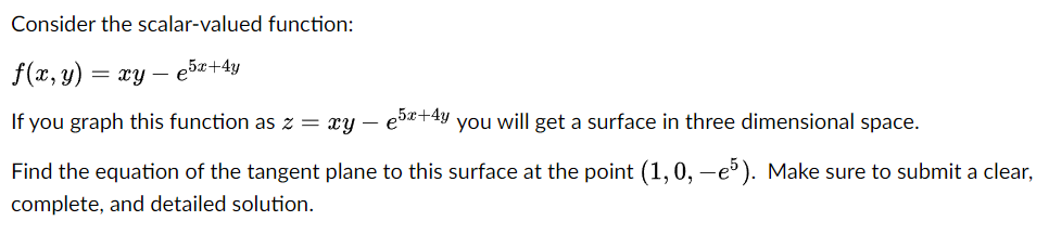 Solved Consider the scalar-valued | Chegg.com
