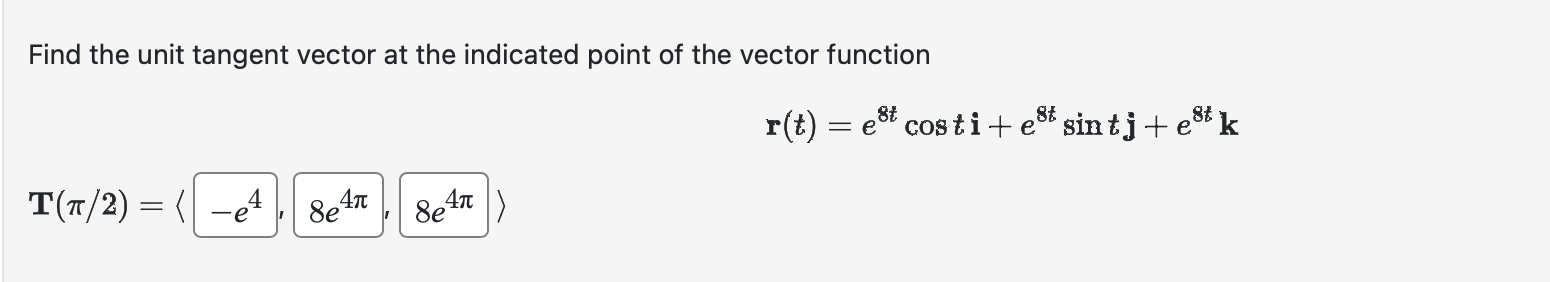 Solved Find the unit tangent vector at the indicated point | Chegg.com