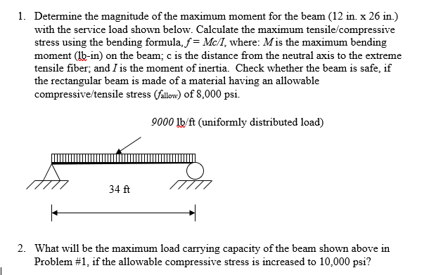 Load Carrying Capacity Of Beam Formula - The Best Picture Of Beam