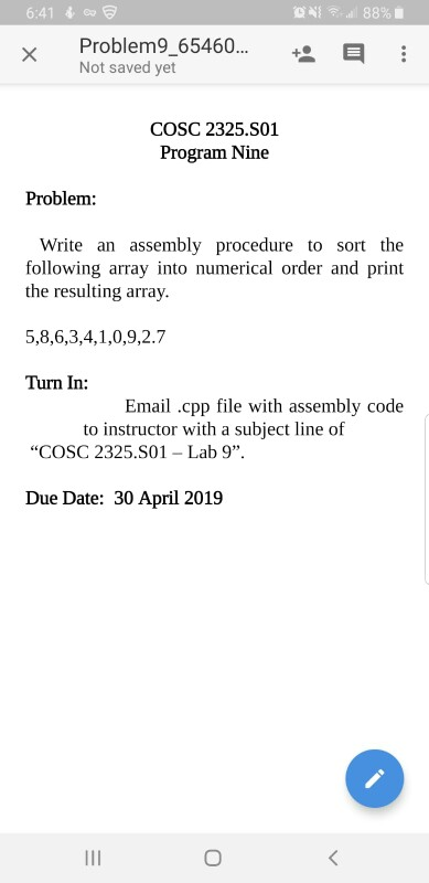 Solved write a correct code of assembly language x86 and | Chegg.com