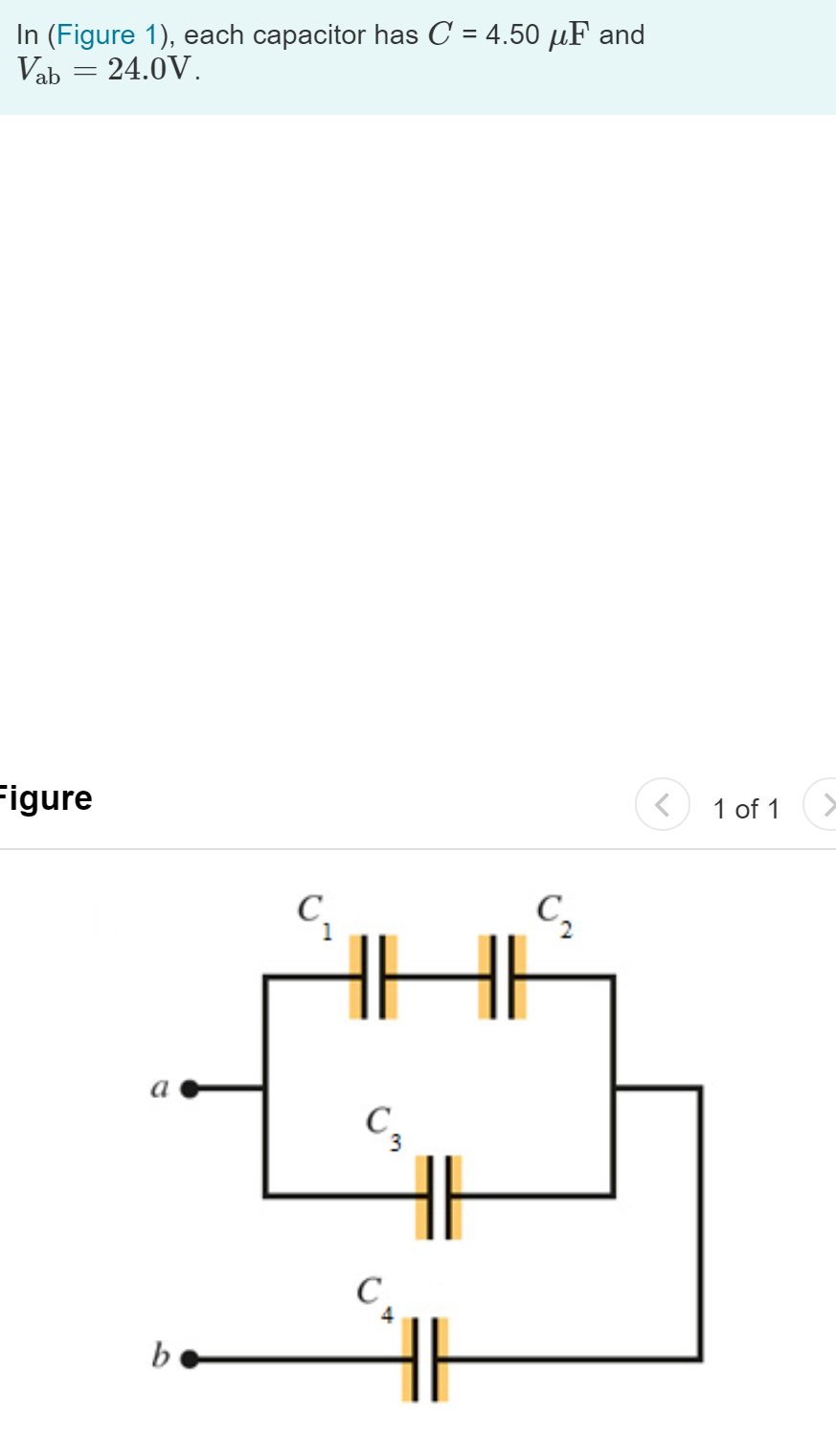 Solved Calculate the charge on C1, C2, C3, C4 Calculate the | Chegg.com