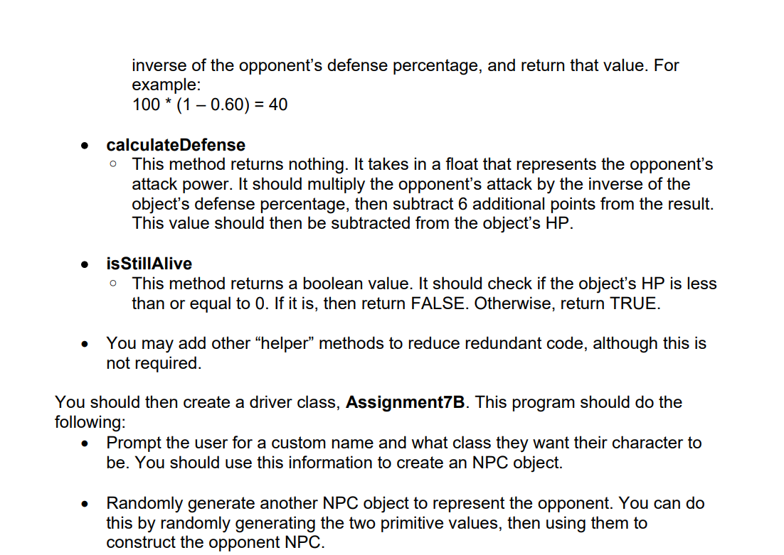 Solved Assignment 7B: Battle! For our last assignment in CSE | Chegg.com