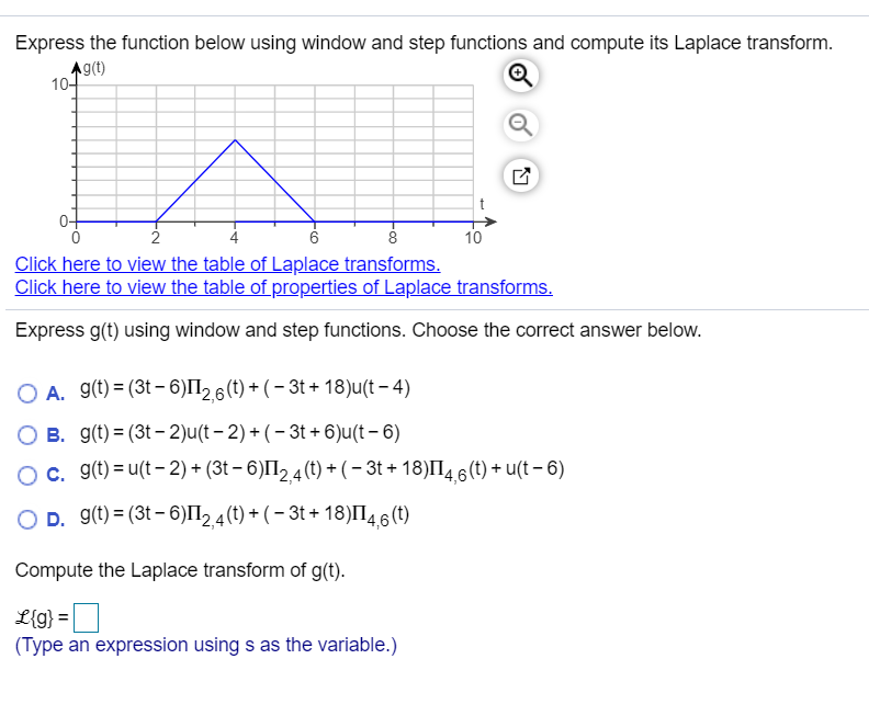 Solved Express the function below using window and step | Chegg.com